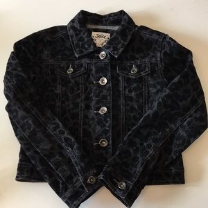 Justice | Jackets & Coats | Justice Leopard Print Jean Jacket | Poshmark